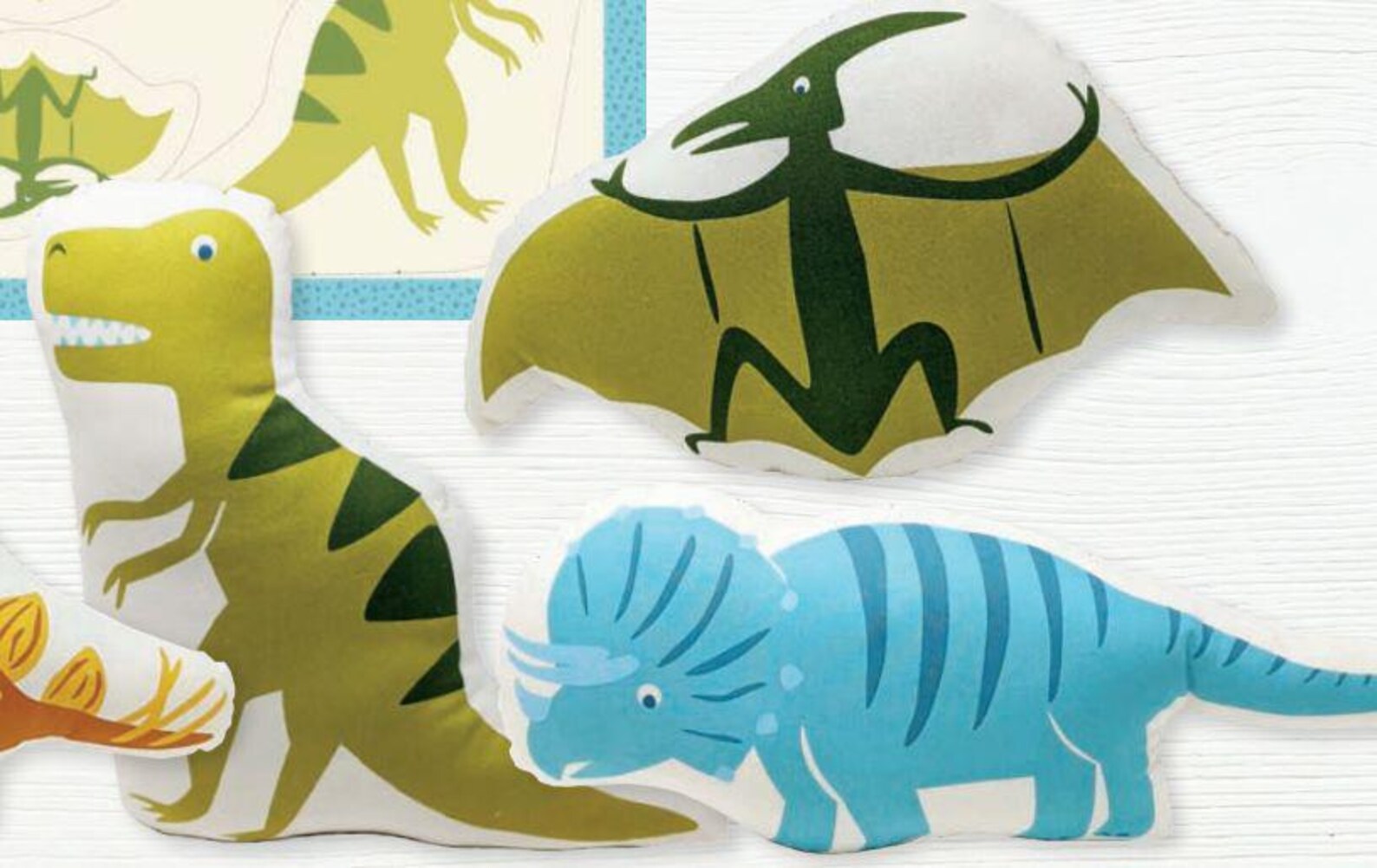 Stomp Stomp Roar by Stacy Iest Hsu for Moda, 100% Cotton, Stuffed Toys ...