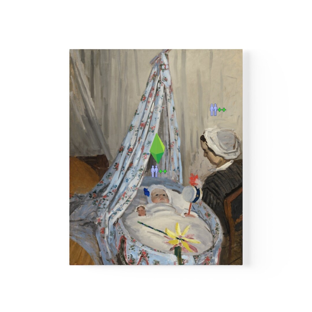 The Sims Meets Claude Monet Poster - Etsy