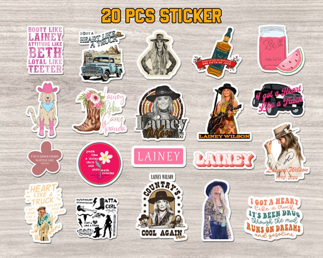 20pcs Lainey Wilson 2024 Stickers Country Music Stickers Countrys Cool ...