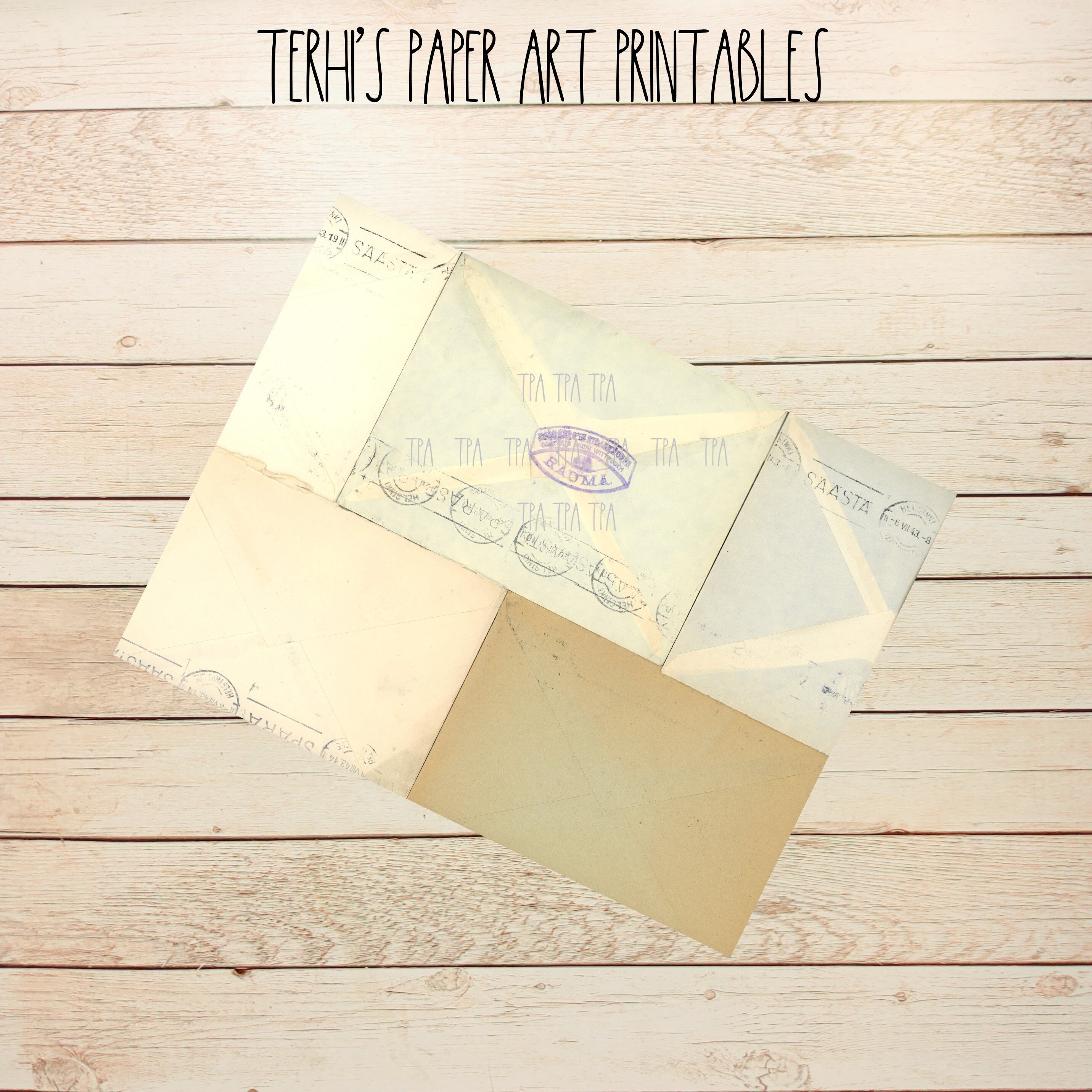 Vintage Envelopes Digital Paper Supply for Junkjournaling - Etsy