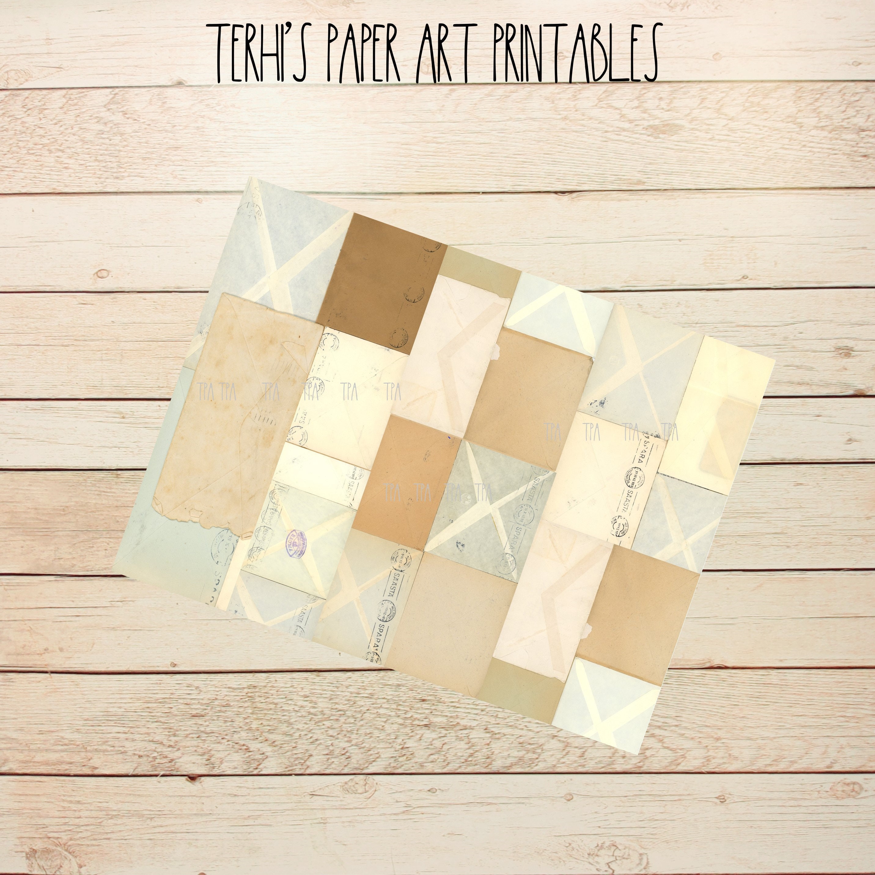 Vintage Envelopes Digital Paper Supply for Junkjournaling - Etsy