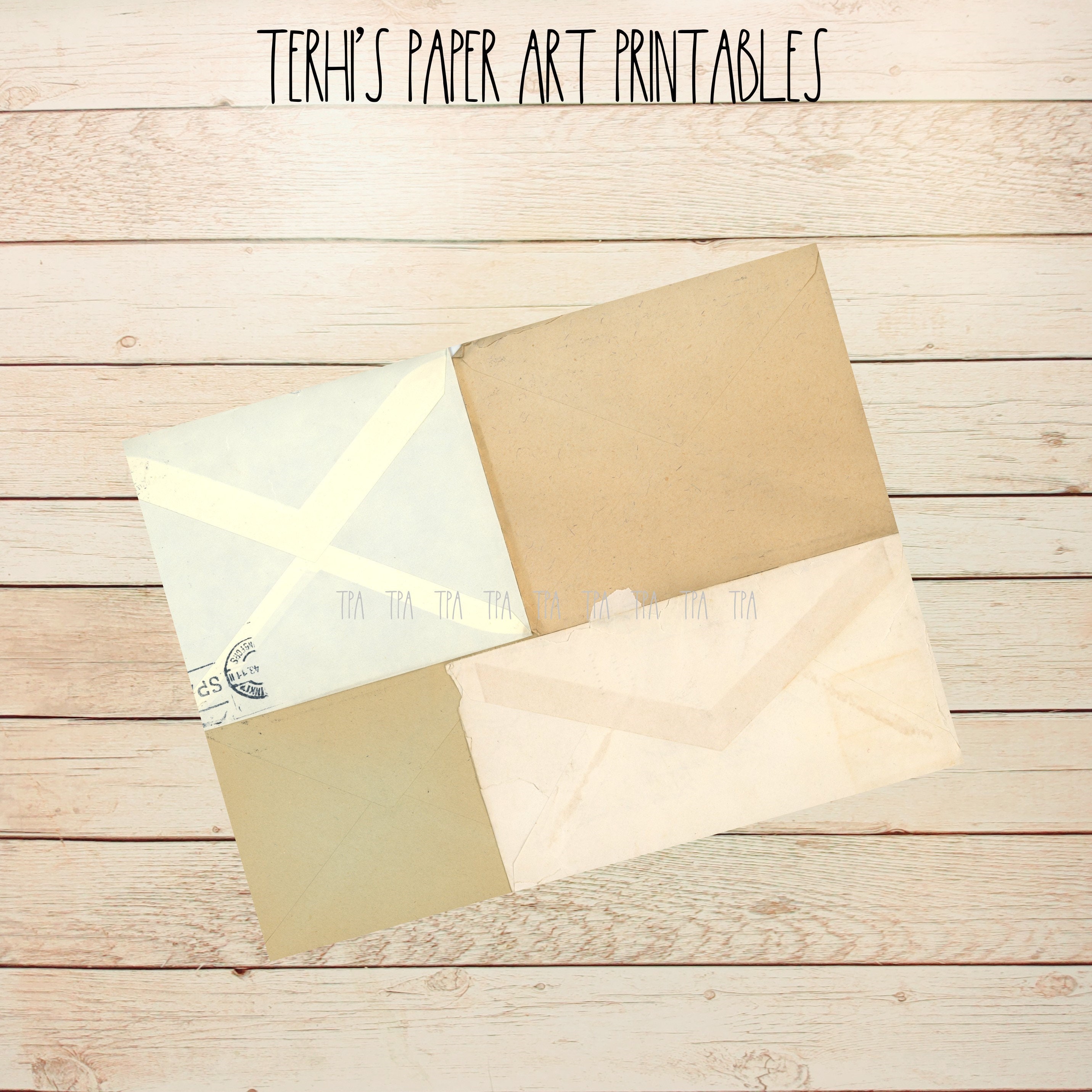 Vintage Envelopes Digital Paper Supply for Junkjournaling - Etsy