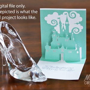 3D Pop up Castle Card SVG File for Cricut - Instructions on How to Make ...