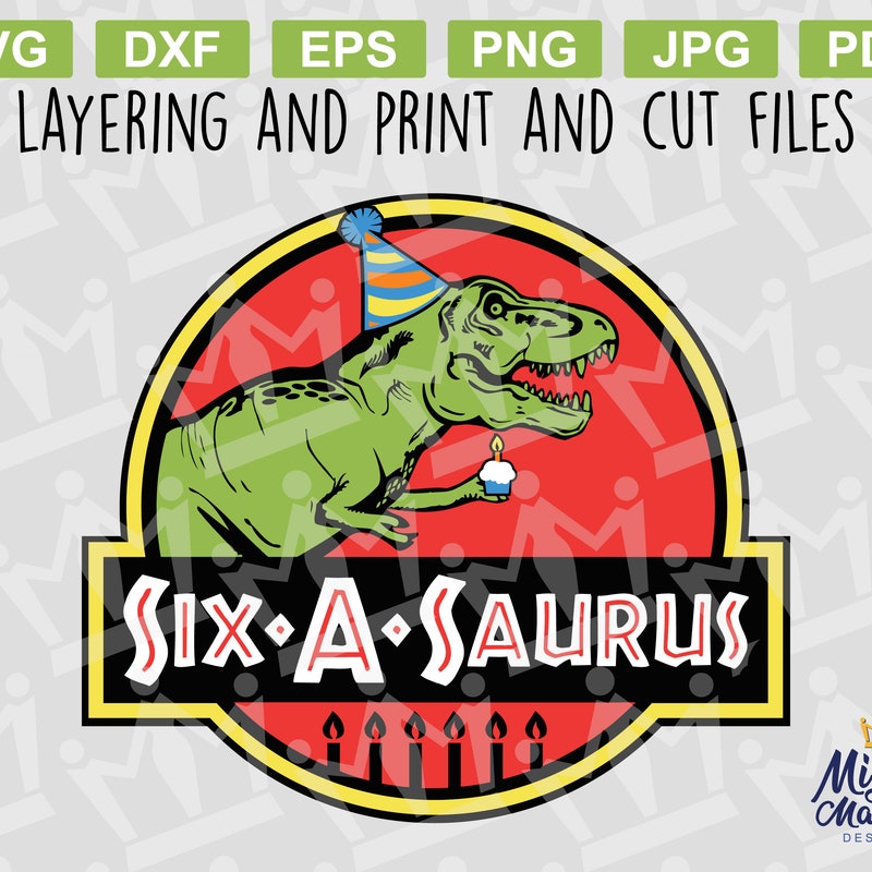 Six a Saurus - Etsy