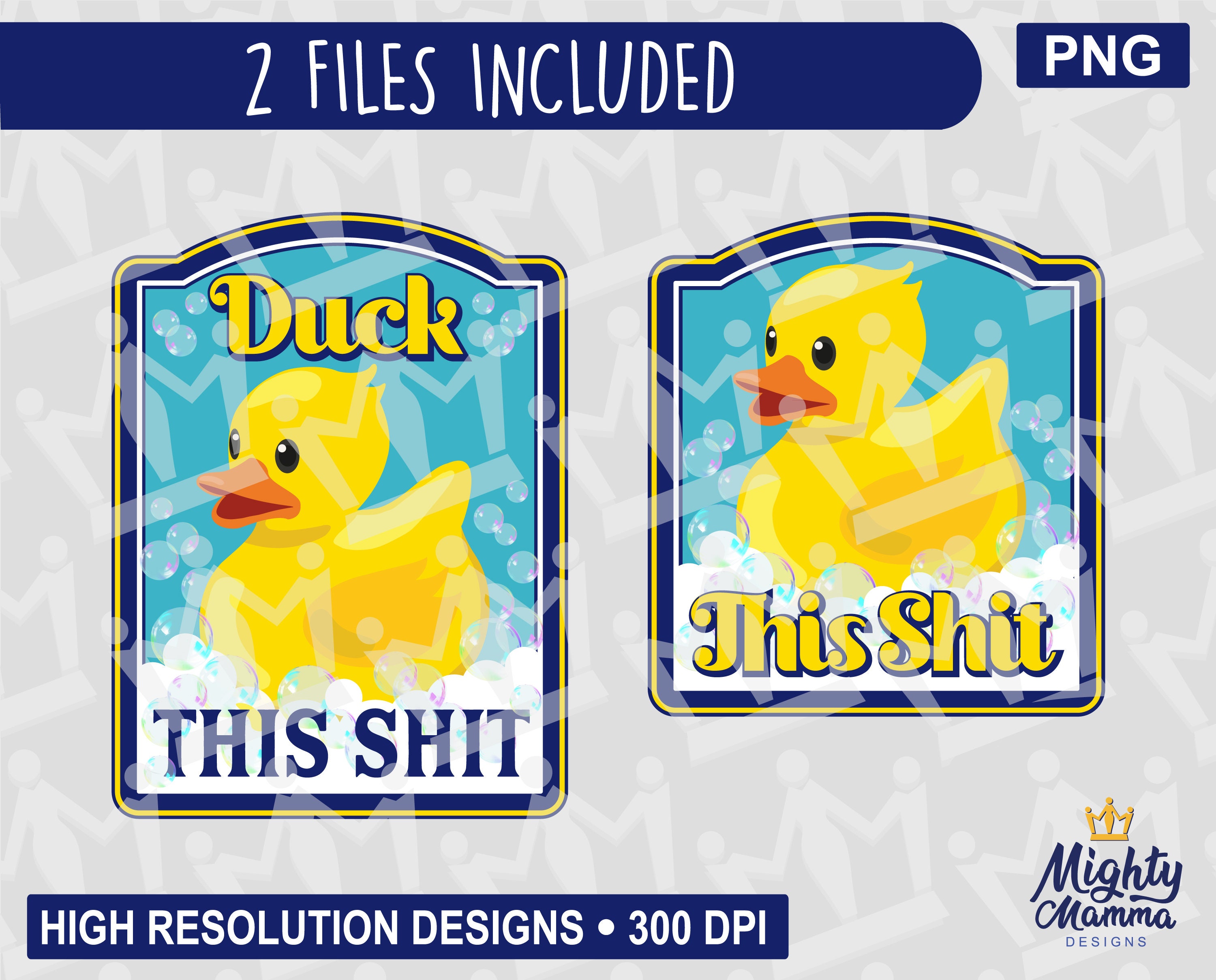 Funny Rubber Duckie Graphic Duck This Shit Yellow Toy Bath | Etsy