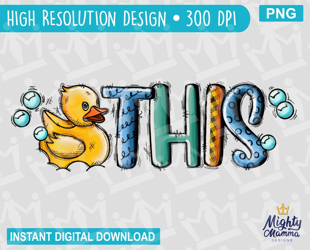 Duck This PNG File, Graphic Design, Use for Sublimation, DTF, Print ...