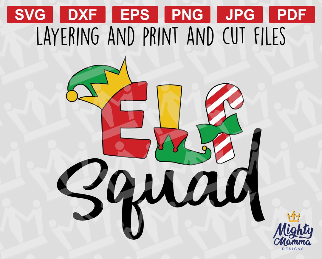 ELF Squad SVG, Christmas Svg, Holiday SVG, Elf Svg, Png, Elves, Cricut ...