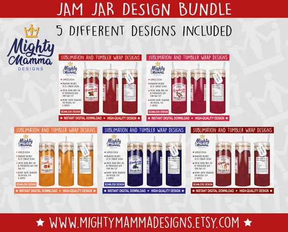 Spread Love Like Jam Tumbler Design Bundle 20oz Straight Wrap | Etsy