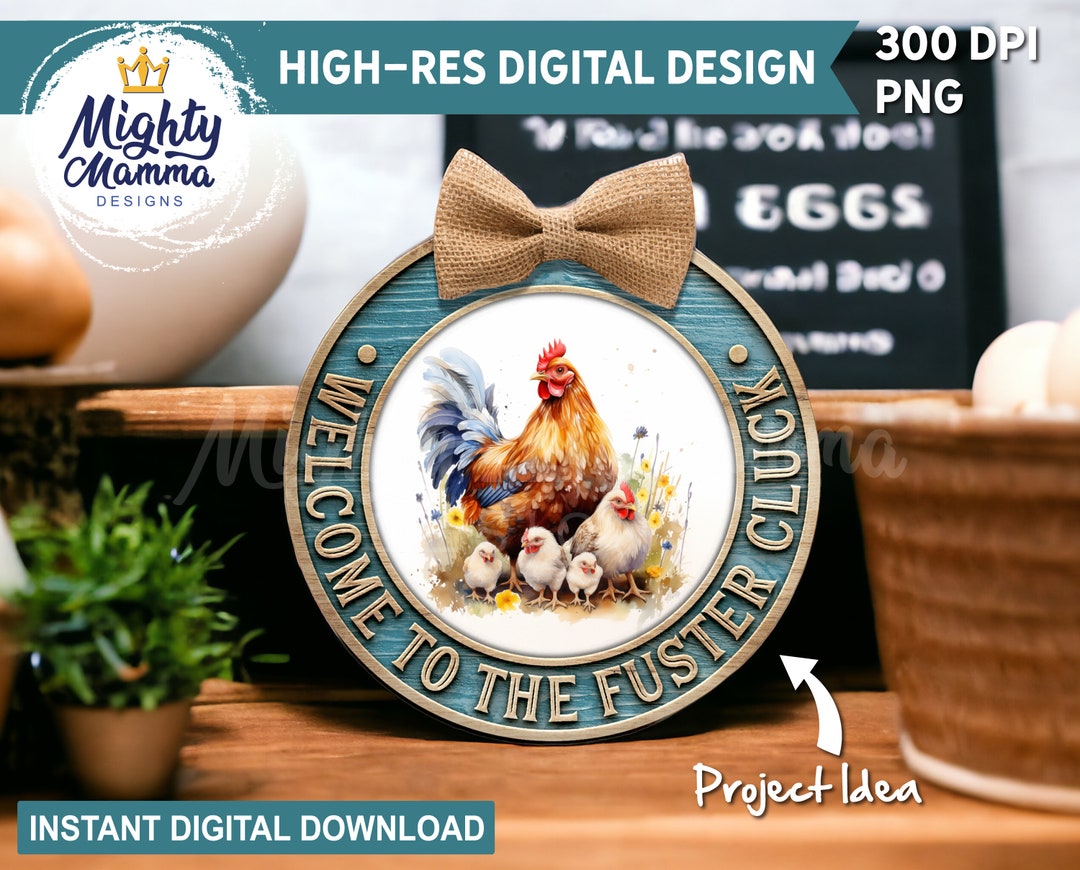 Welcome to the Fuster Cluck - Round Door Sign PNG Design, for ...