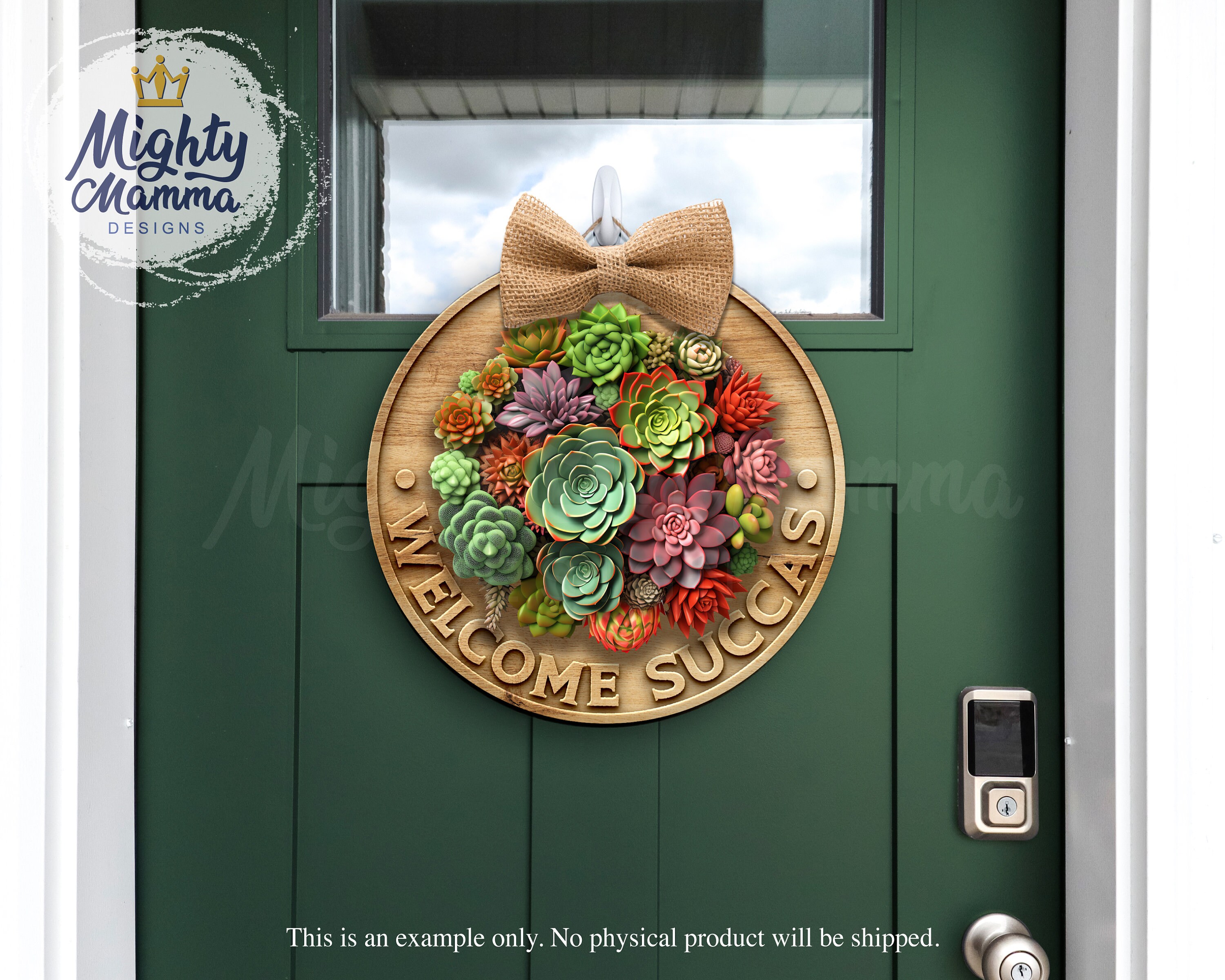 Welcome Succas - Round Door Hanger Sign PNG Design, Sublimation, Carved ...