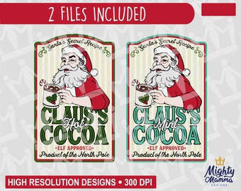 20 Christmas Hot Chocolate Clipart Watercolor Art Quality - Etsy