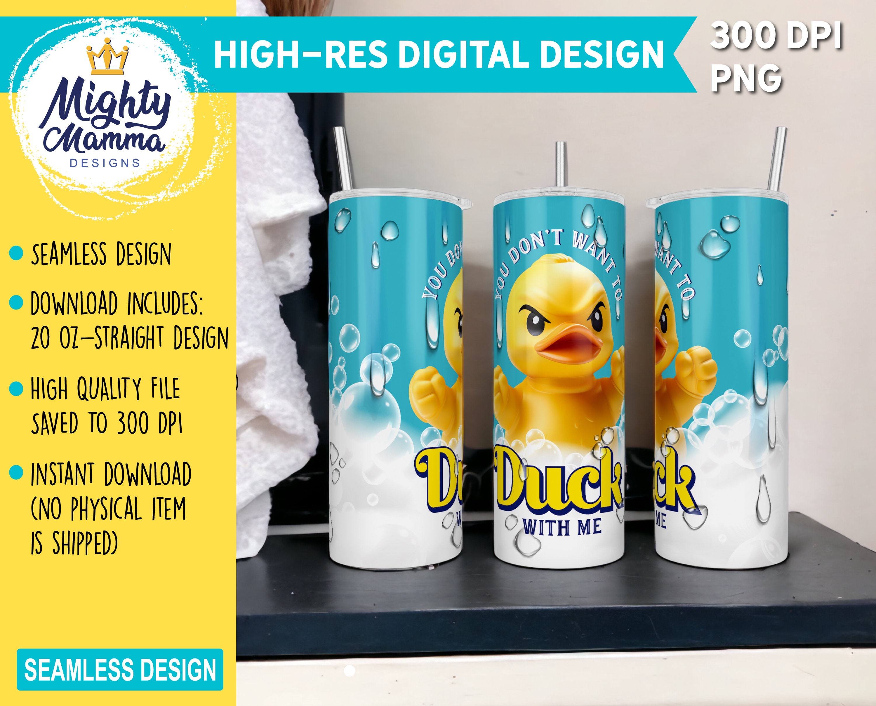 Angry Rubber Duck Cartoon