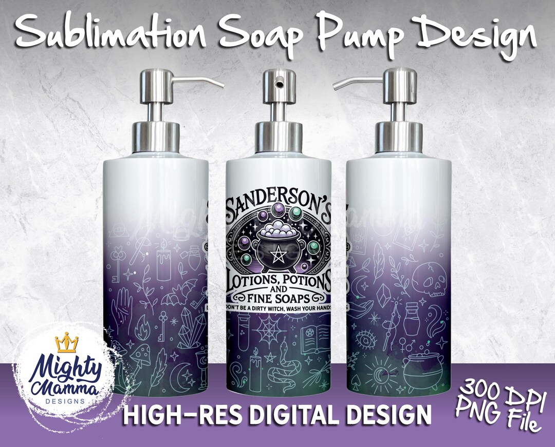 Sanderson's Lotions, Potions, & Fine Soaps Halloween PNG Soap Pump ...
