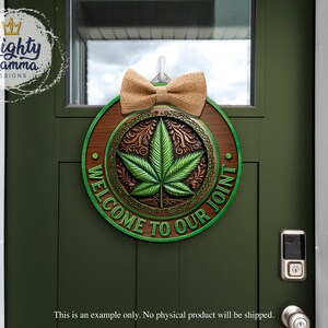 Welcome to Our Joint - Round Door Sign PNG Design, for Sublimation ...