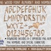 Wood Font Alphabet & Numbers PNG Font - Carved Tree Design Font, Use ...