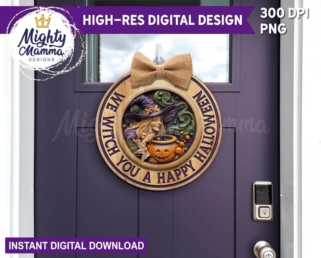 We Witch You A Happy Halloween PNG Design | for Sublimation and Print ...