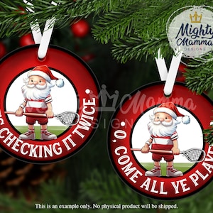 Lacrosse Santa Bundle Round PNG Designs Print DTF - Etsy