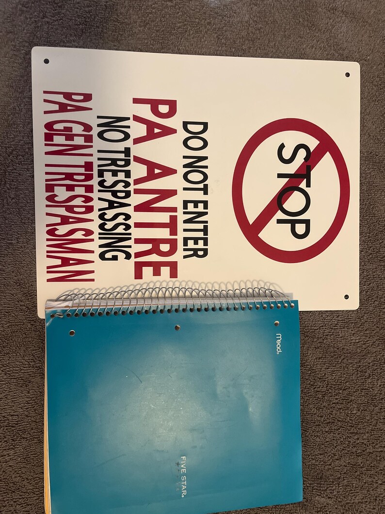 Haitian Creole - Do Not Enter Sign - Etsy