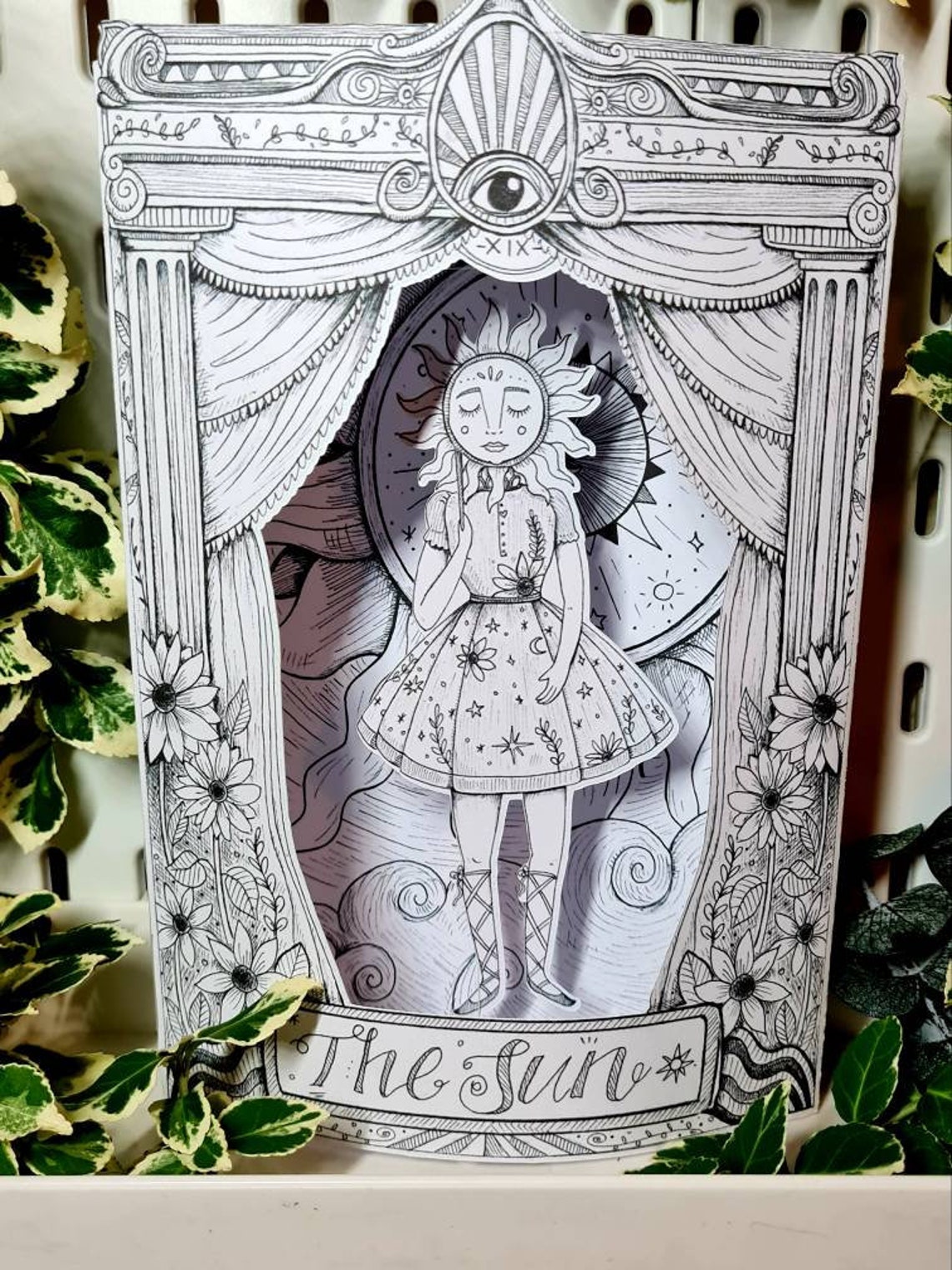 Theatre of Tarot 'the Sun' Paper Puppet Theatre 3D | Etsy