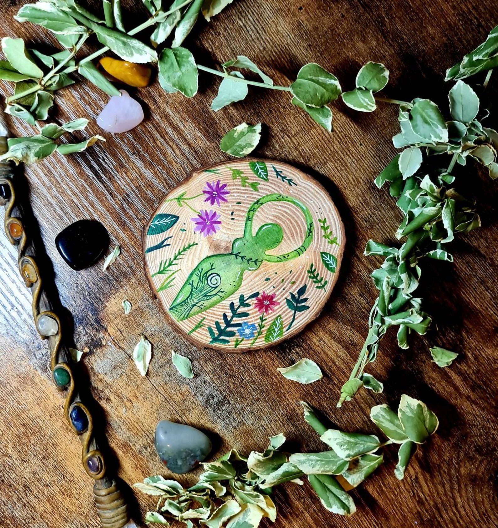 Goddess Watercolour Altar Tile Wiccan/pagan/witchcraft Hand - Etsy