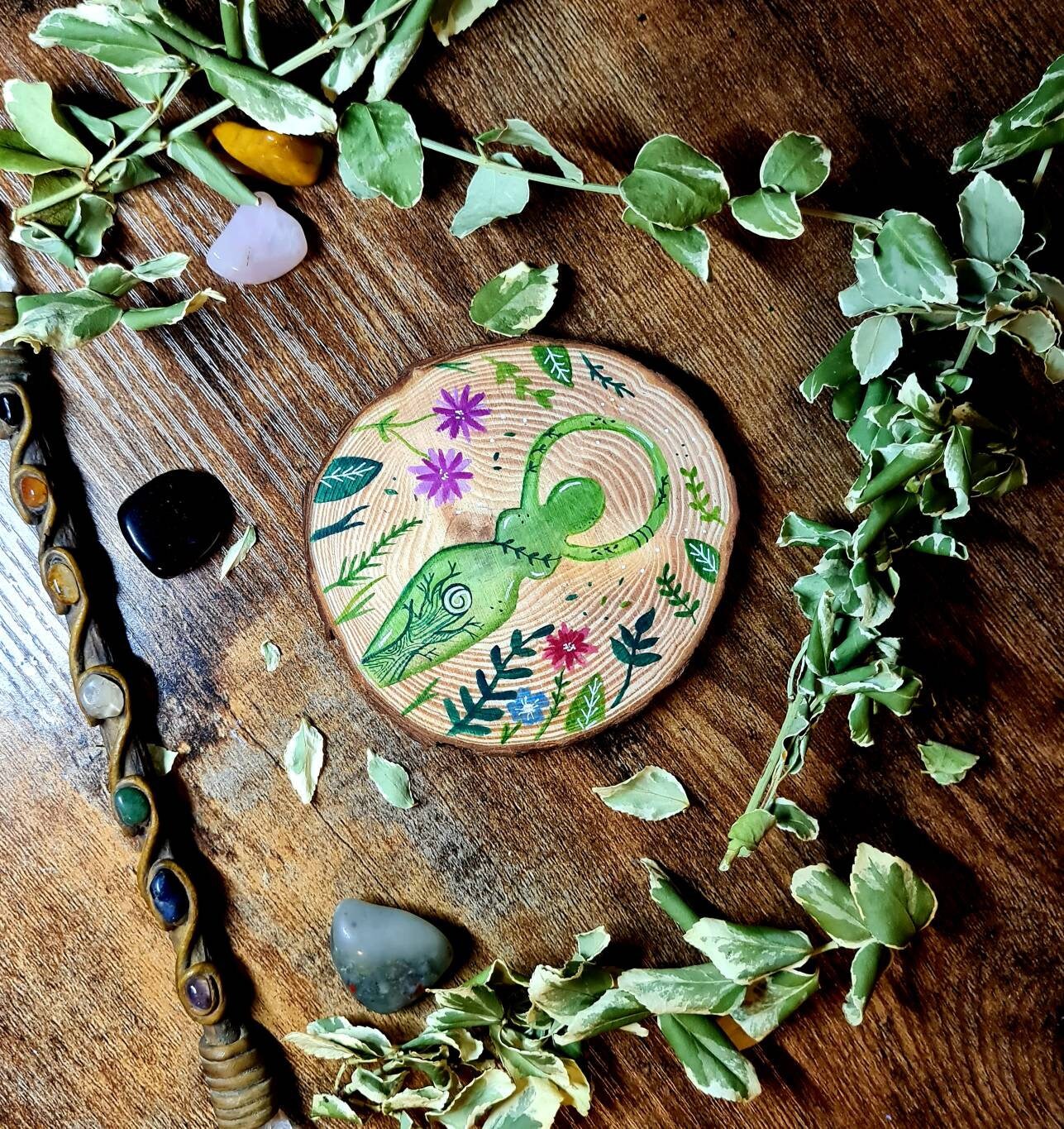 Goddess Watercolour Altar Tile Wiccan/pagan/witchcraft Hand - Etsy