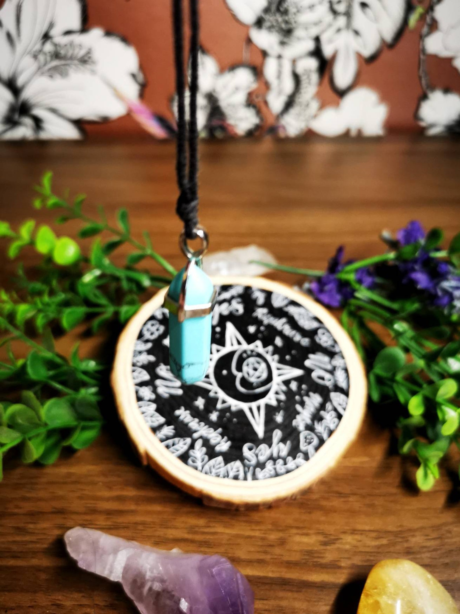 Watercolour Pendulum Board Hand Painted Divination Wood | Etsy