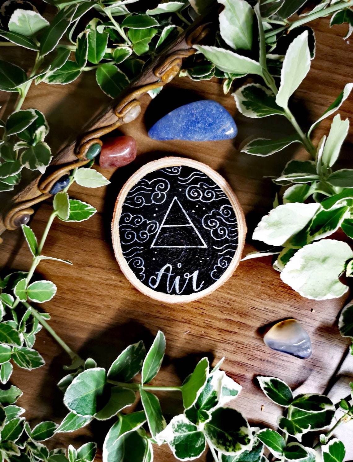 Altar Tiles Elements Set of 4 Pagan/witchcraft Hand - Etsy UK
