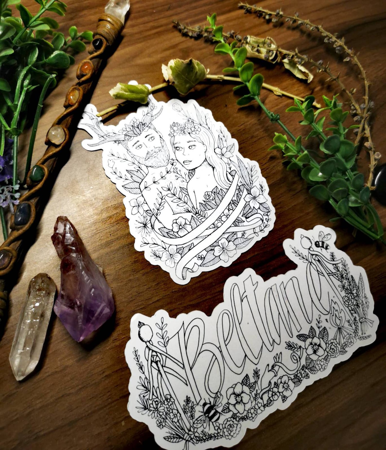 BELTANE Book of Shadows Stickers Journal Page Title Sticker - Etsy UK