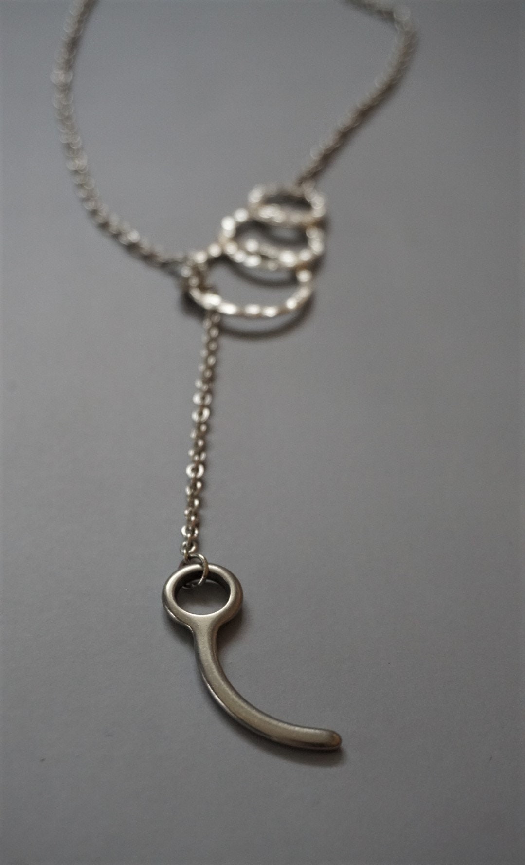 Skydiver 3-ring & Closing Pin Necklace - Etsy