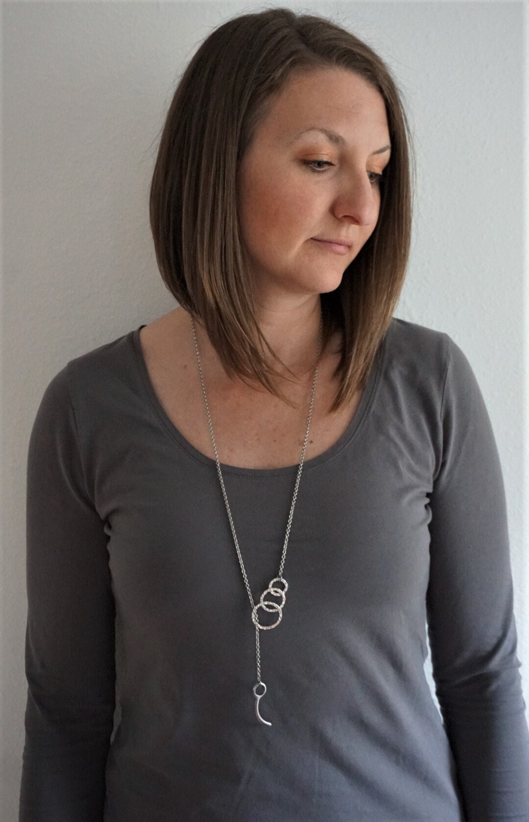 Skydiver 3-ring & Closing Pin Necklace - Etsy