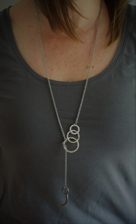 Skydiver 3-ring & Closing Pin Necklace | Etsy