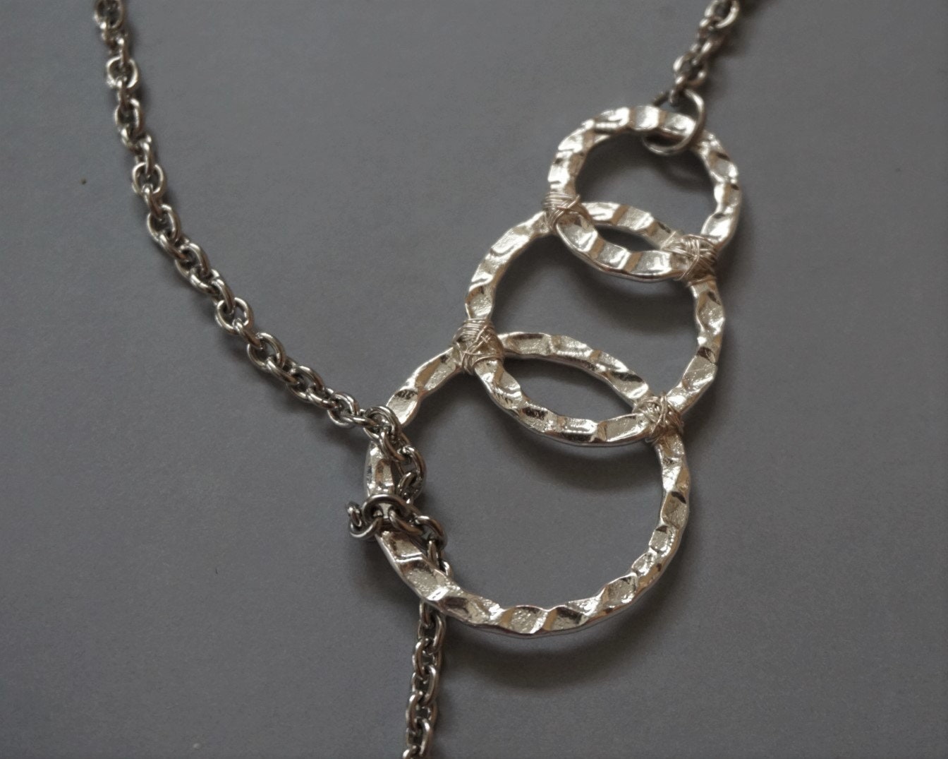 Skydiver 3-Ring & Closing Pin Necklace | Etsy