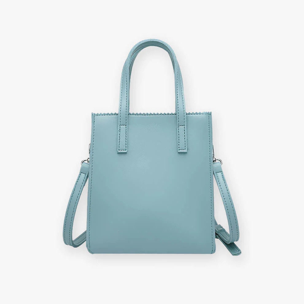 Structured Cross Body Bag in Blue - Etsy