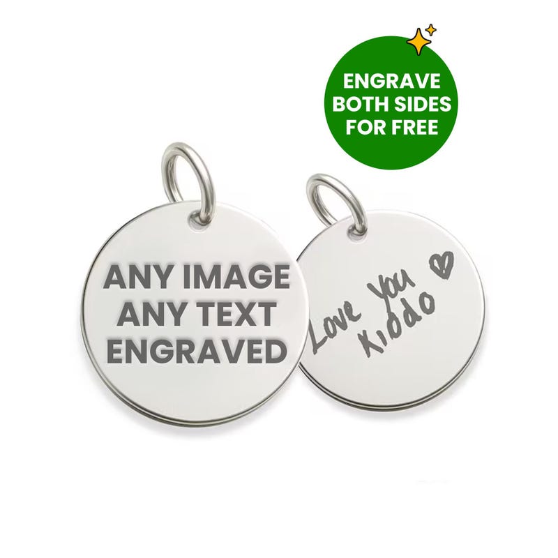 Silver Circular Pendants - Etsy