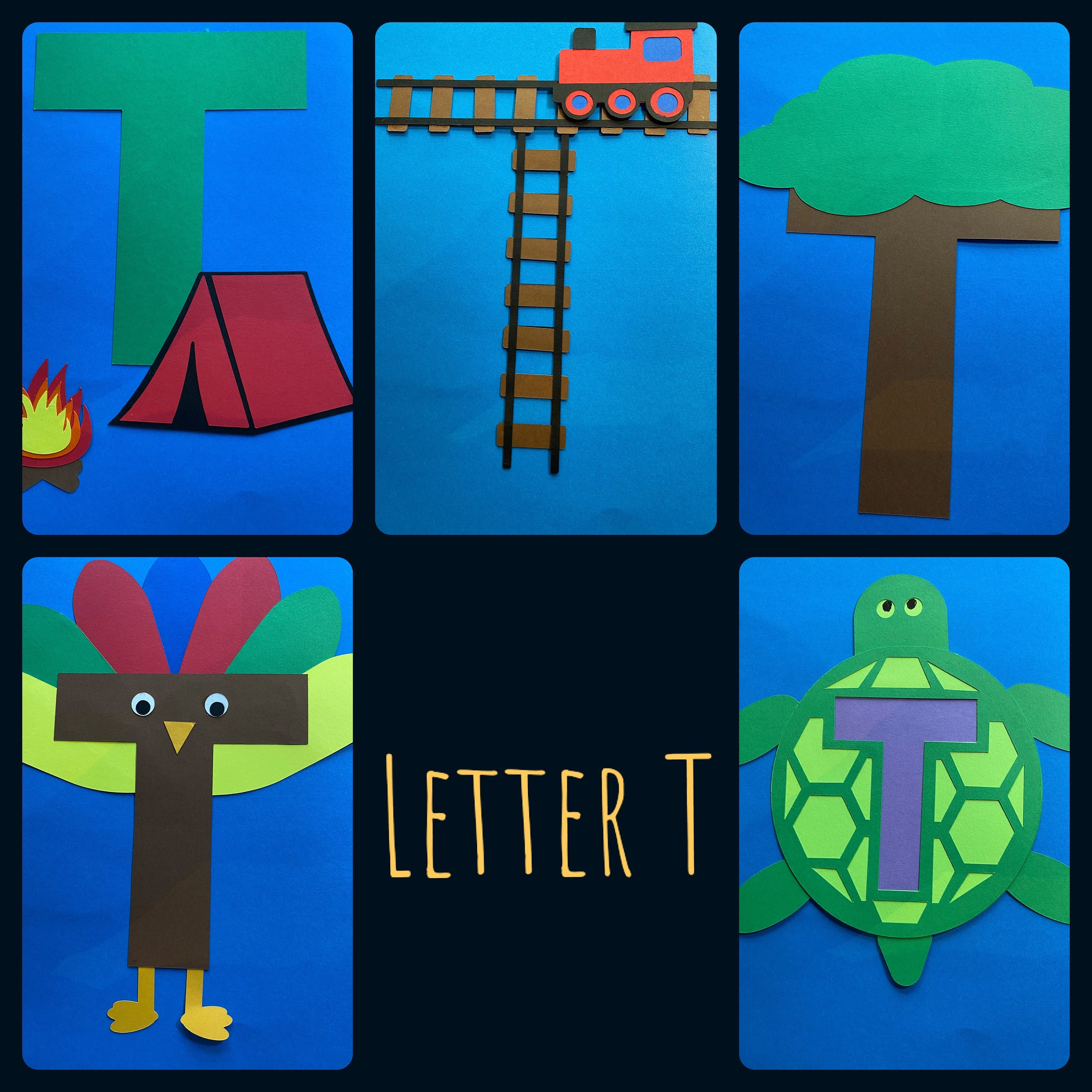 Alphabet Crafts - Svg Cut Files - Letter T - Etsy