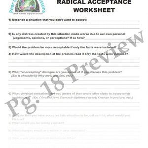 D.B.T. LESSON 2-12 / Distress Tolerance RADICAL ACCEPTANCE Skills ...