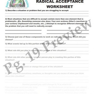 D.B.T. LESSON 2-12 / Distress Tolerance RADICAL ACCEPTANCE Skills ...