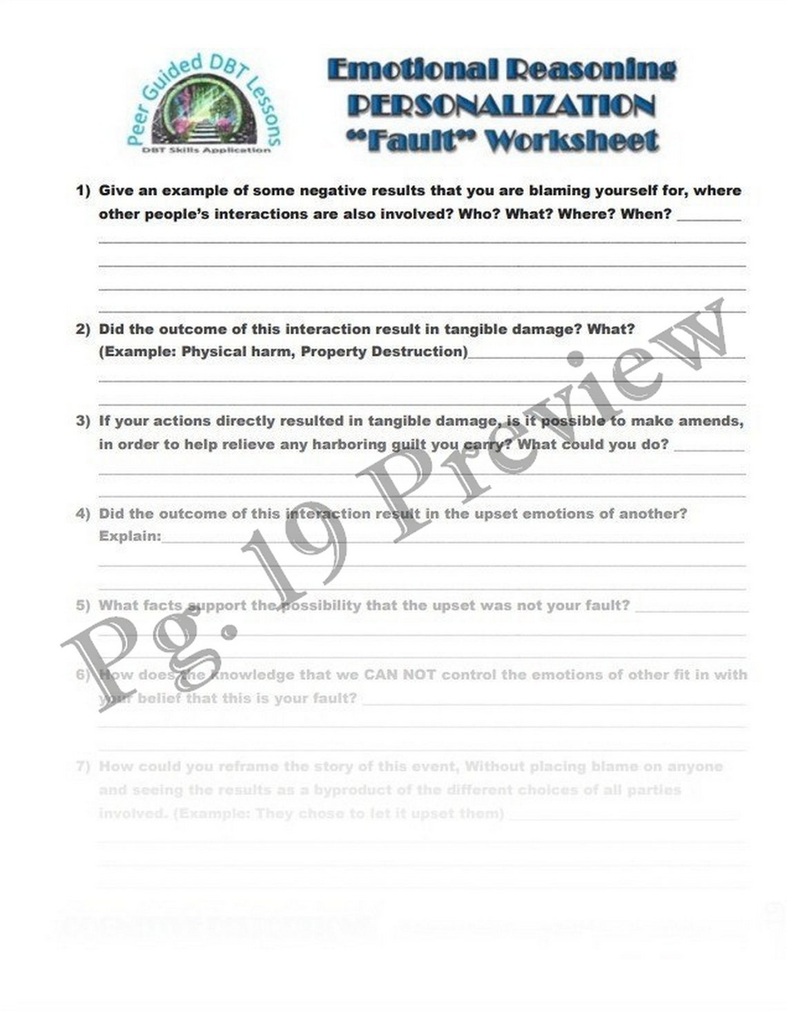 DBT LESSON 2-10 / Reality Acceptance, Cognitive Distortions Pt. 2 ...