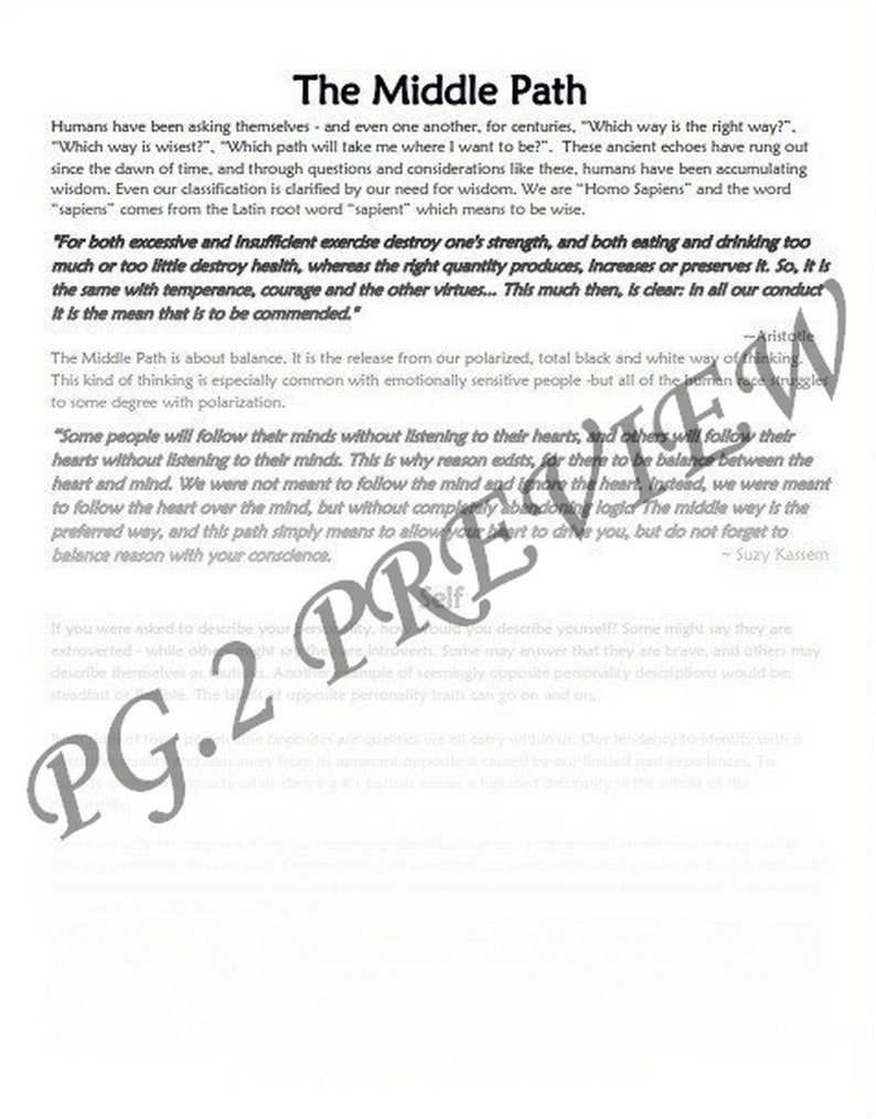 DBT LESSON 1-7 / Mindfulness the Middle Path/ Worksheet and Handouts (D ...