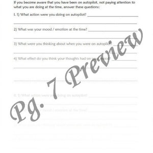 DBT LESSON 1-1 / Intro to Mindfulness Worksheet and Handouts (DBT Peer ...