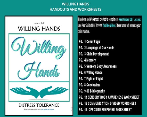 D.B.T. LESSON 2-13 / Distress Tolerance WILLING HANDS Skill - Etsy