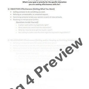 DBT LESSON 4-1 / Intro to Interpersonal Effectiveness Worksheet and ...