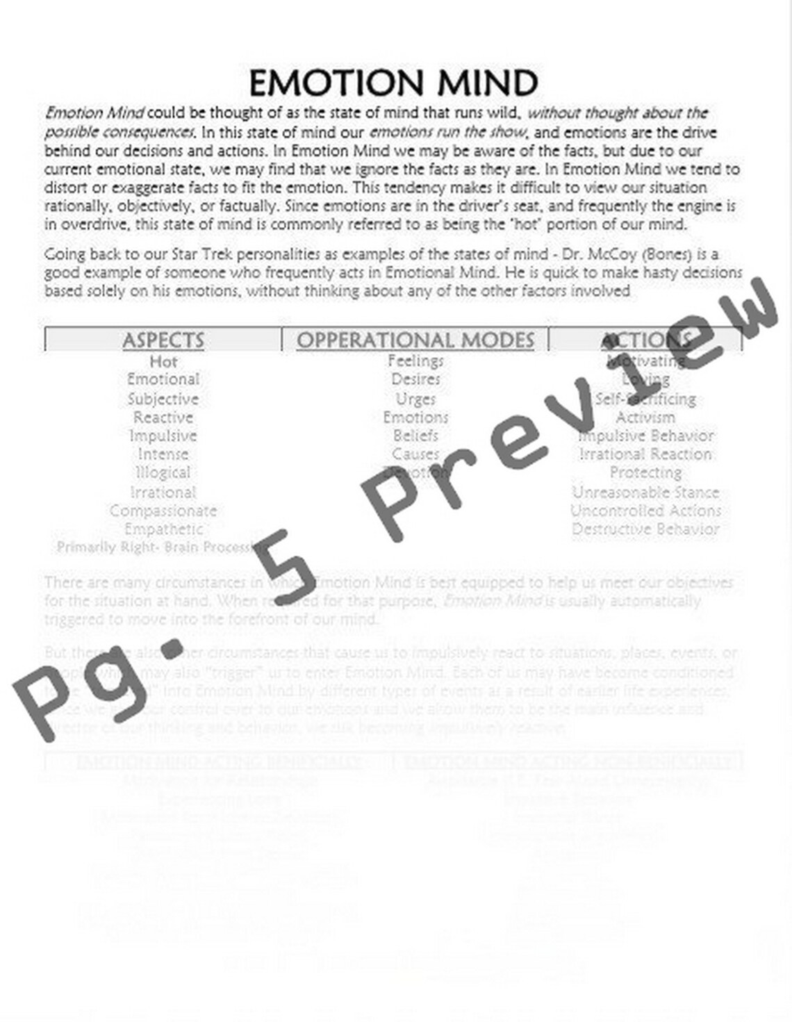 DBT LESSON 1-5 / Mindfulness Wise Mind / Worksheet and Handouts (D.B.T ...