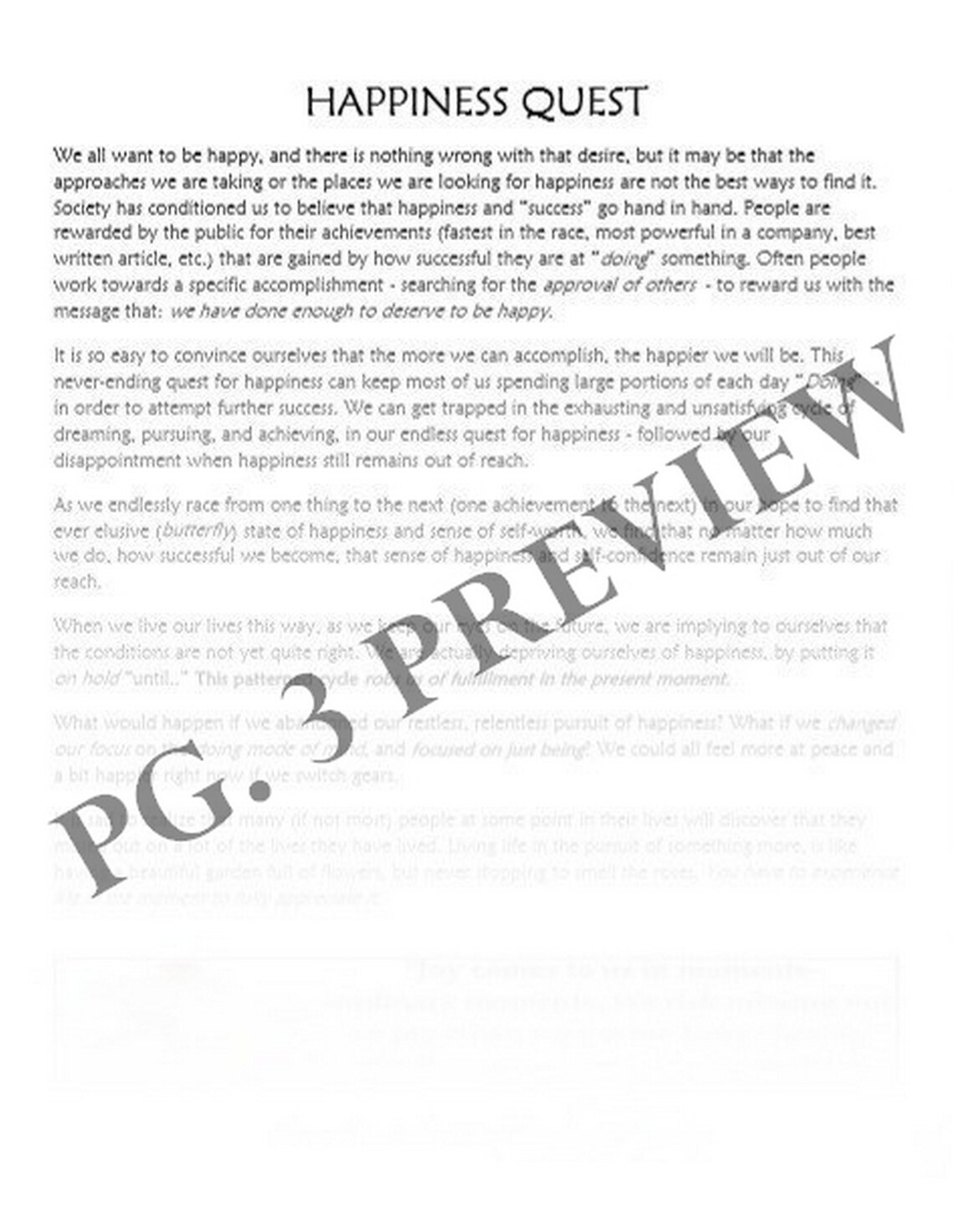 DBT LESSON 1-6 / Mindfulness Doing & Being Mind / Worksheet and ...