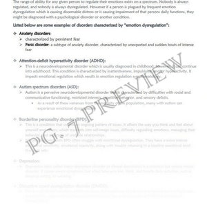 D.B.T. LESSON 3-1 / Emotion Regulation "what is EMOTION Dysregulation ...