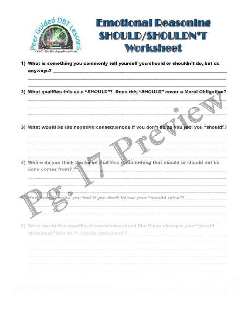 DBT LESSON 2-10 / Reality Acceptance, Cognitive Distortions Pt. 2 ...