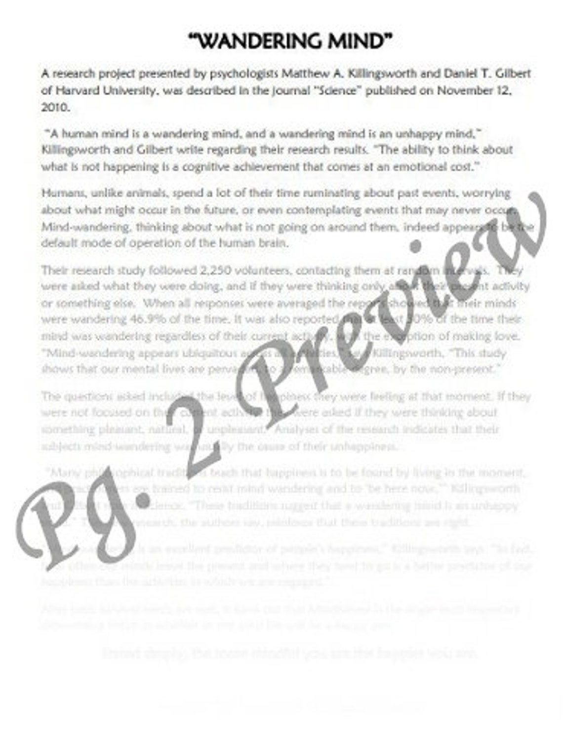 DBT LESSON 1-1 / Intro to Mindfulness Worksheet and Handouts (DBT Peer ...