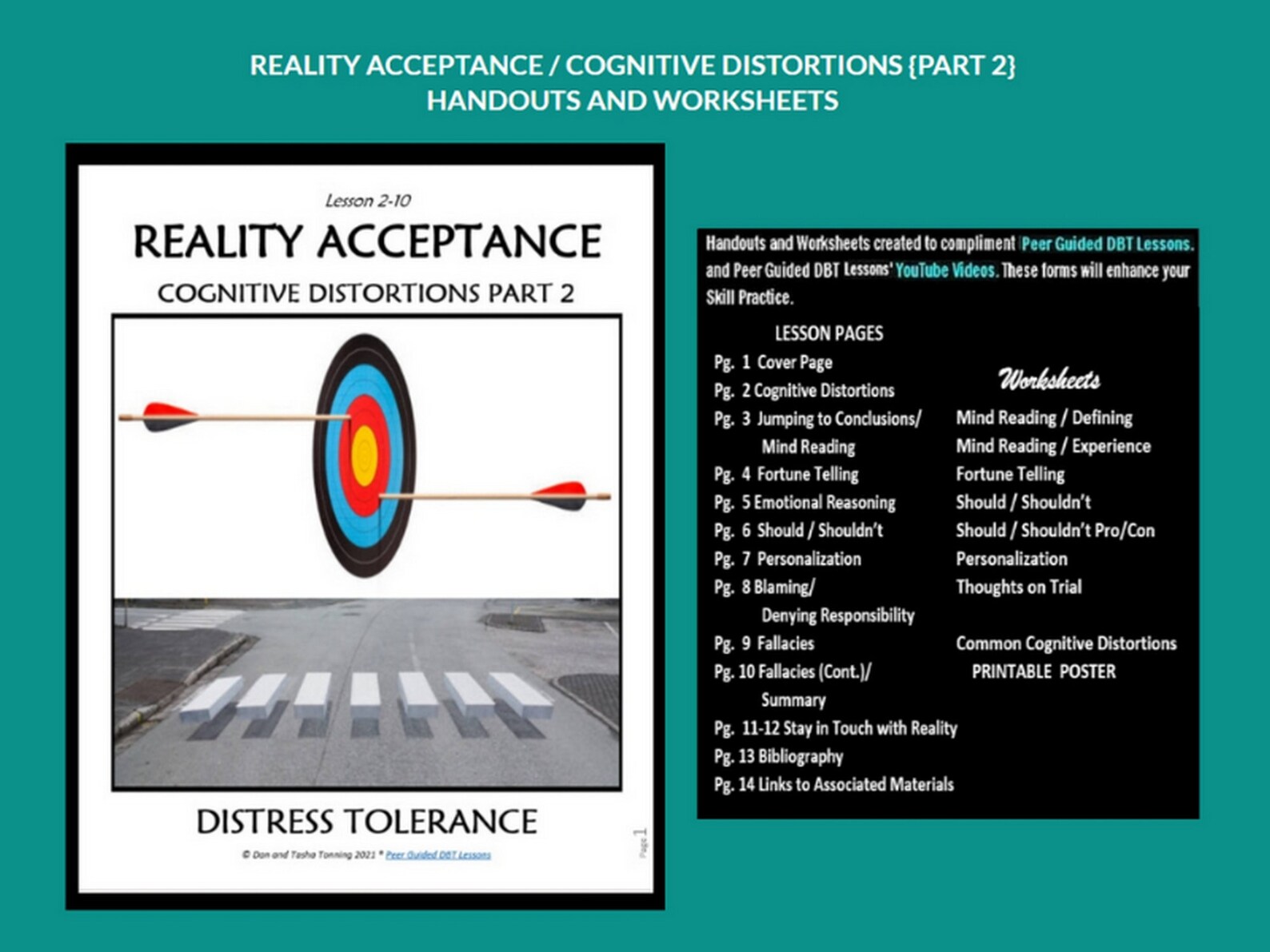 DBT LESSON 2-10 / Reality Acceptance, Cognitive Distortions Pt. 2 ...