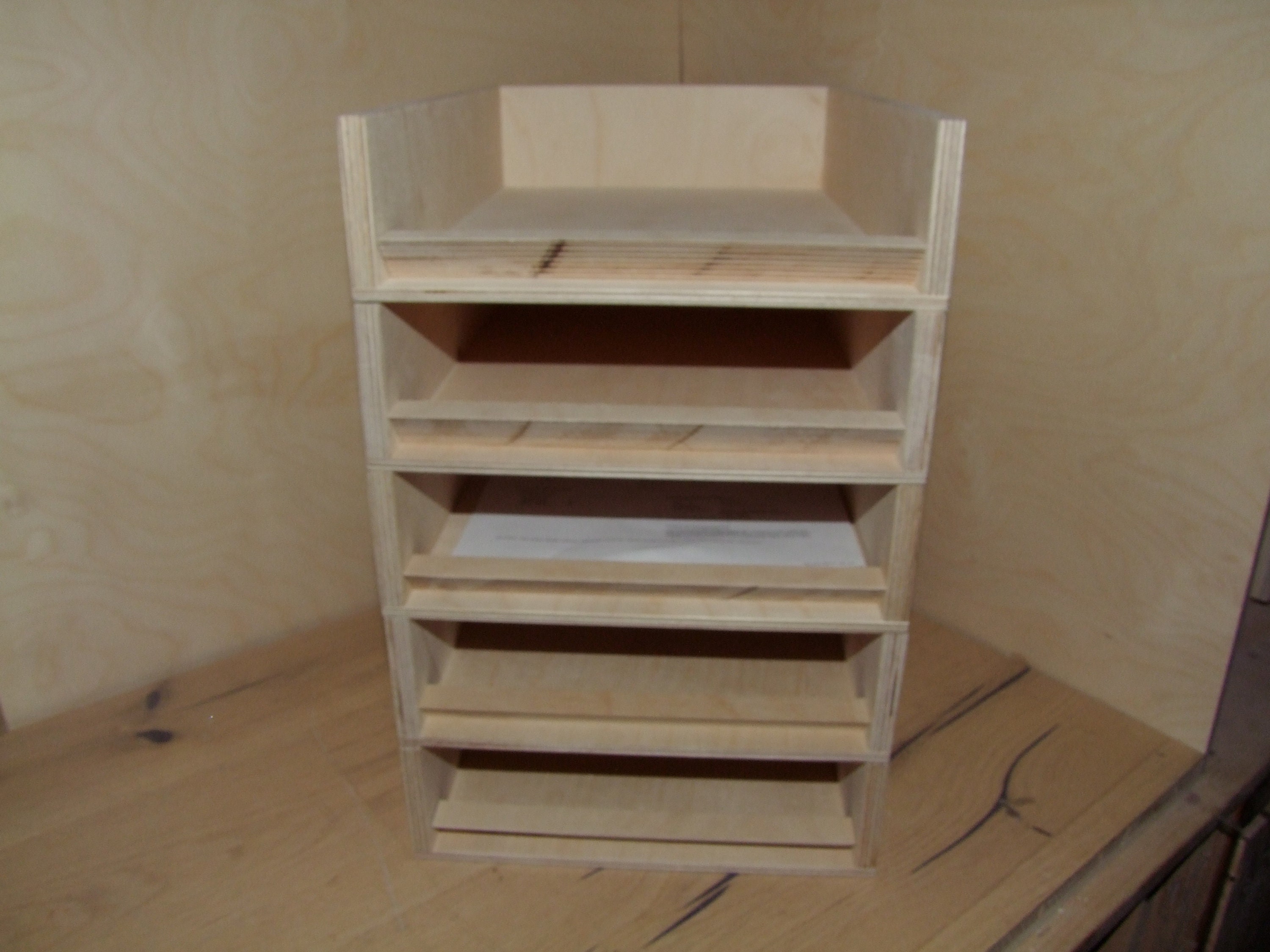 Dokumenten-Ablage z.B. für A5, Set best. aus 5 Ablagen, aus Holz ...