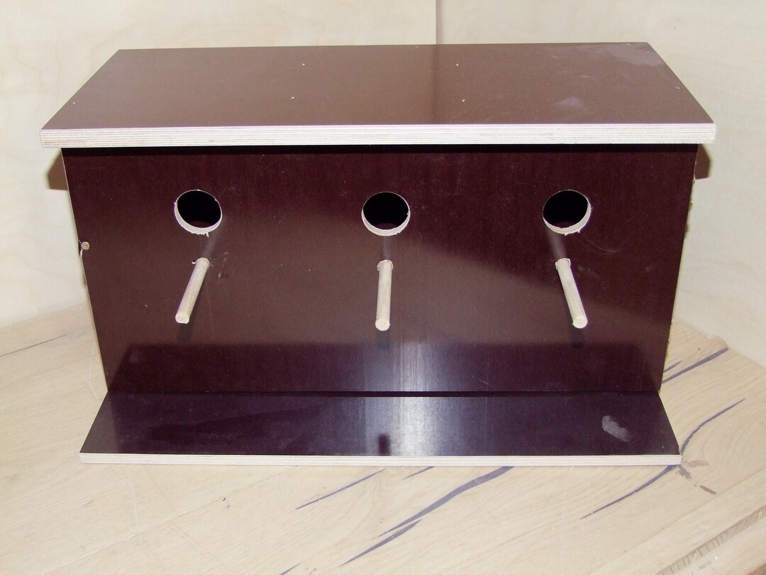 3 Er Loch Nesting Box, Birdhouse, Incubator From Waterproof Screen ...